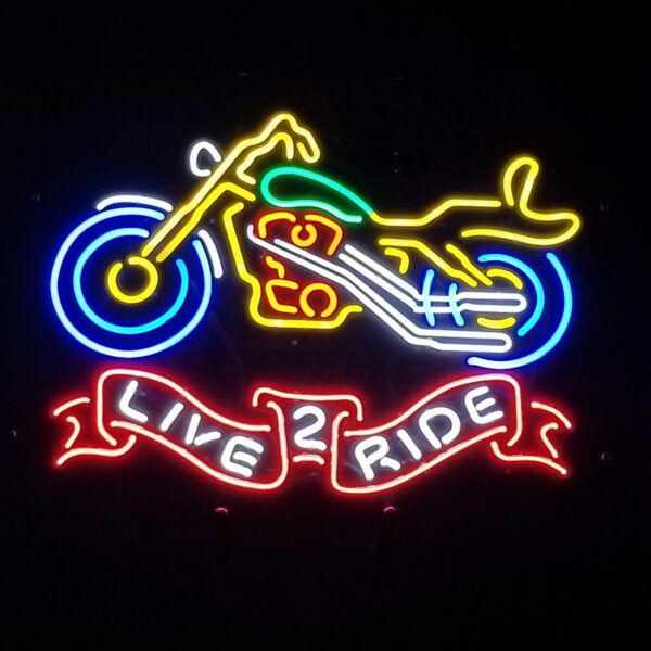 Motorcycle Neon Sign - Elite Home Gamerooms | Game Room Art