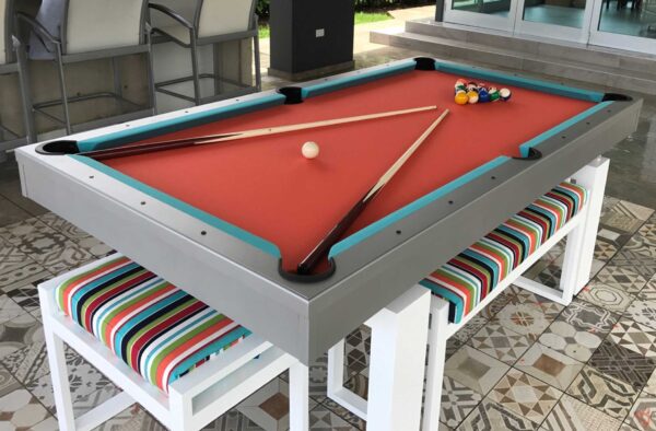 South Beach Outdoor Pool Table - Elite Home Gamerooms