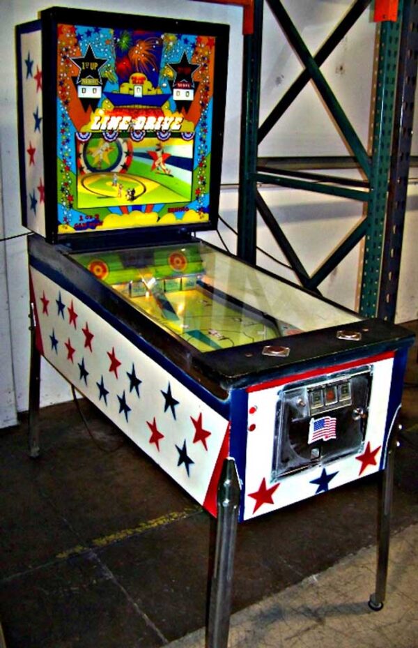 Line Drive Pinball Machine | Elite Home Gamerooms