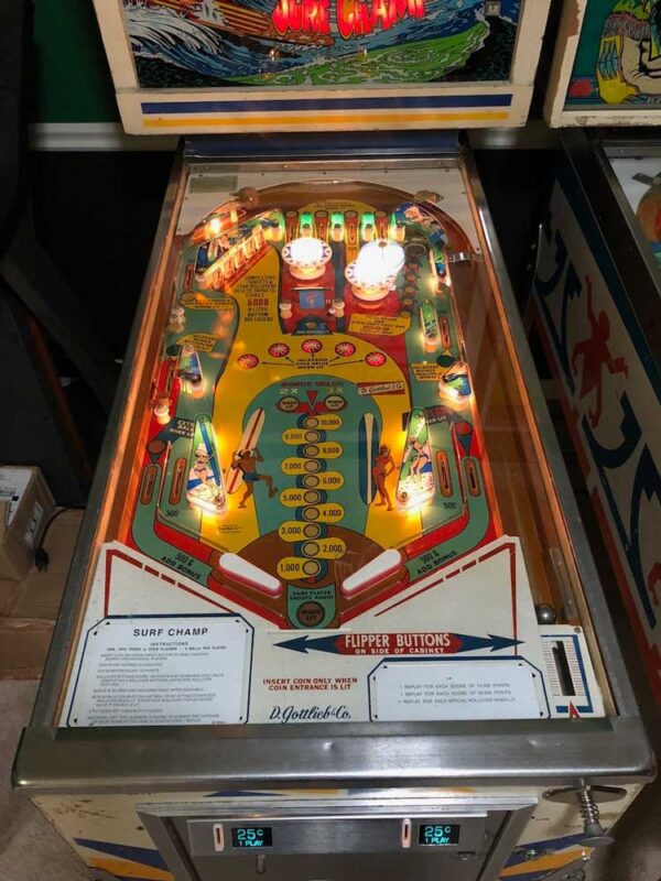 Surf Champ Pinball Machine - Elite Home Gamerooms