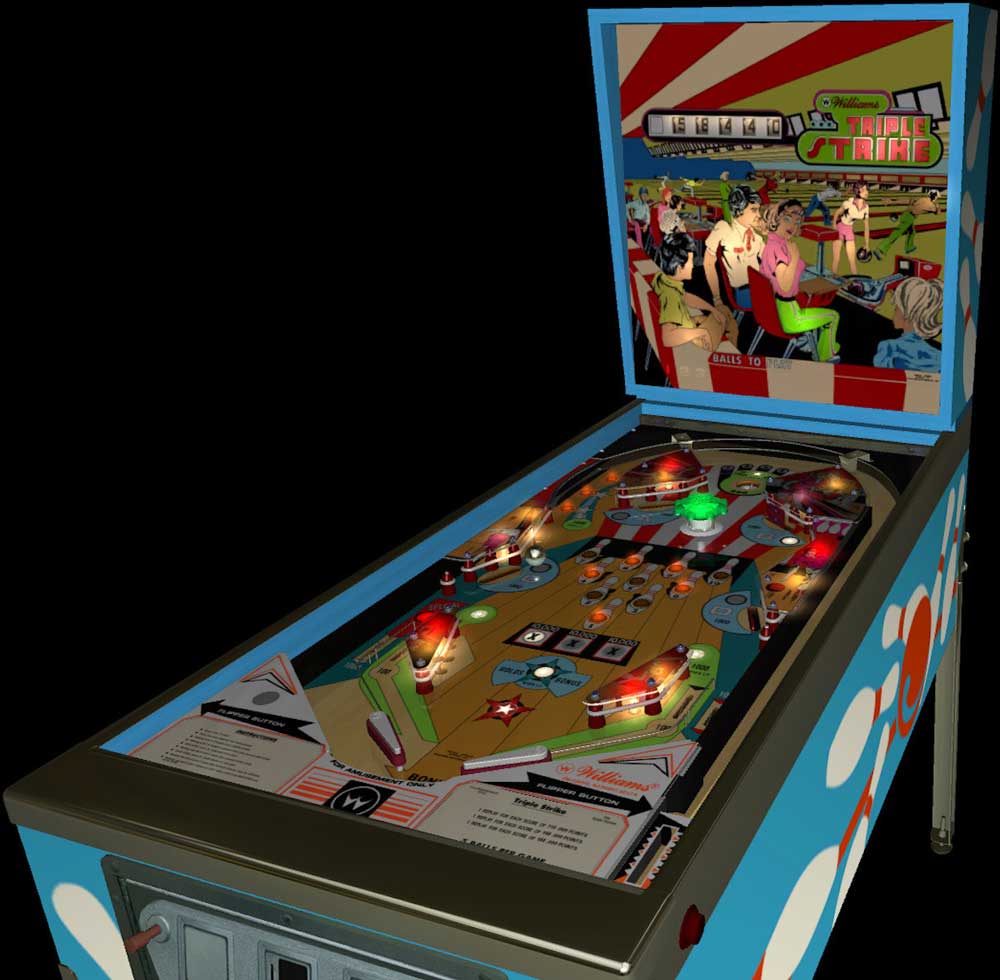 Triple Strike Pinball Machine | Elite Home Gamerooms